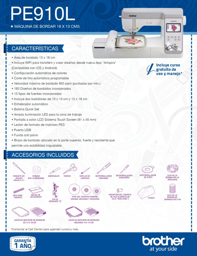 BORDADORA BROTHER PE-910