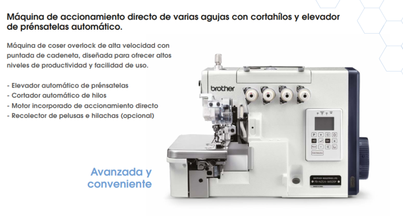 Overlock Brother 4 Hilos Automatica N21A
